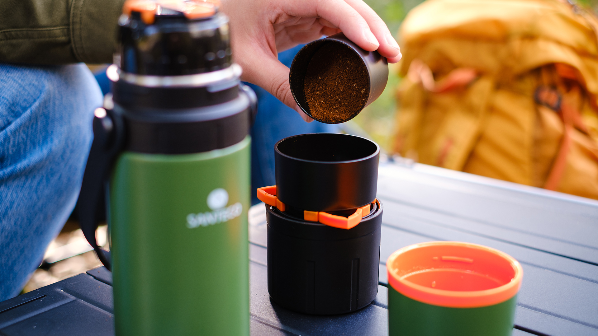 فلاسک قهوه‌ساز سانتکو مدل کافه Santeco Kafe Multi Purpose 650ml - کوه کمپ