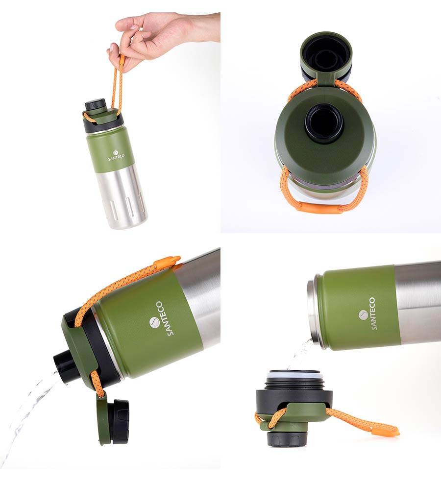 قمقمه ورزشی سانتکو Santeco K2 Sports Bottle 500ml - کوه کمپ